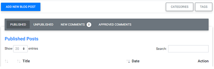 Accessing the Blog Tool - Third Wave Digital